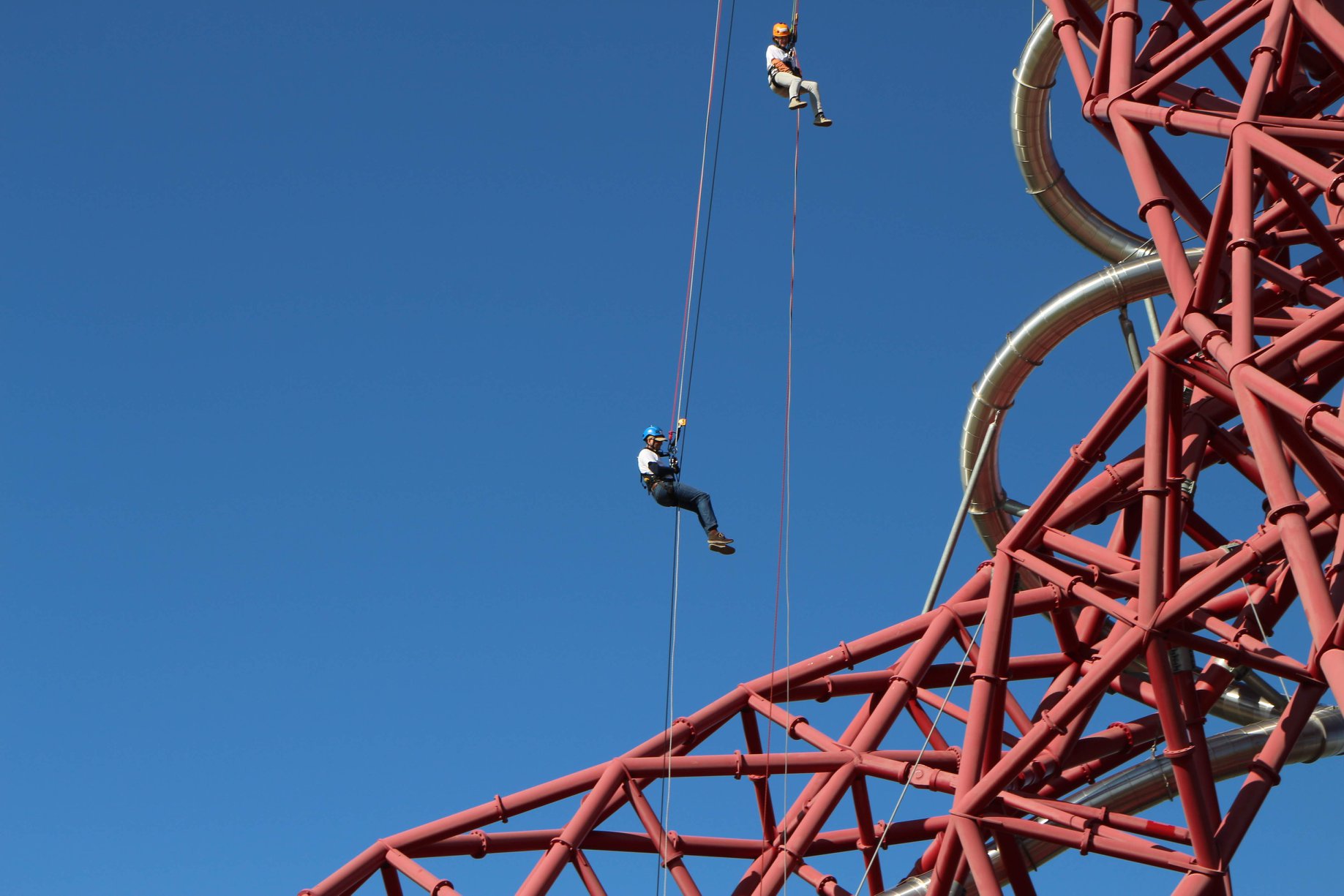 Orbit abseil fundraiser | Aniridia Network